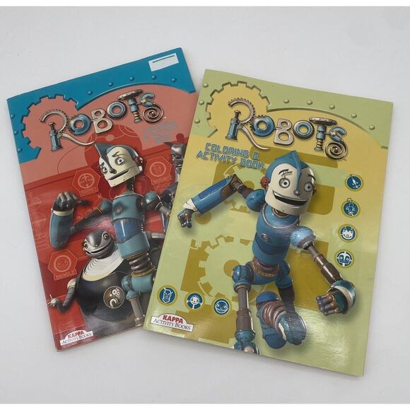 Accents | 2 Robots Coloring Books 205 Rodney Big Weld Piper Fender ...